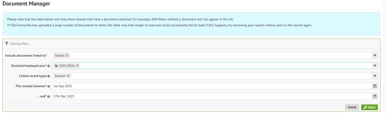 Managing my class from the Lesson Dashboard Overview – Arbor Help Centre