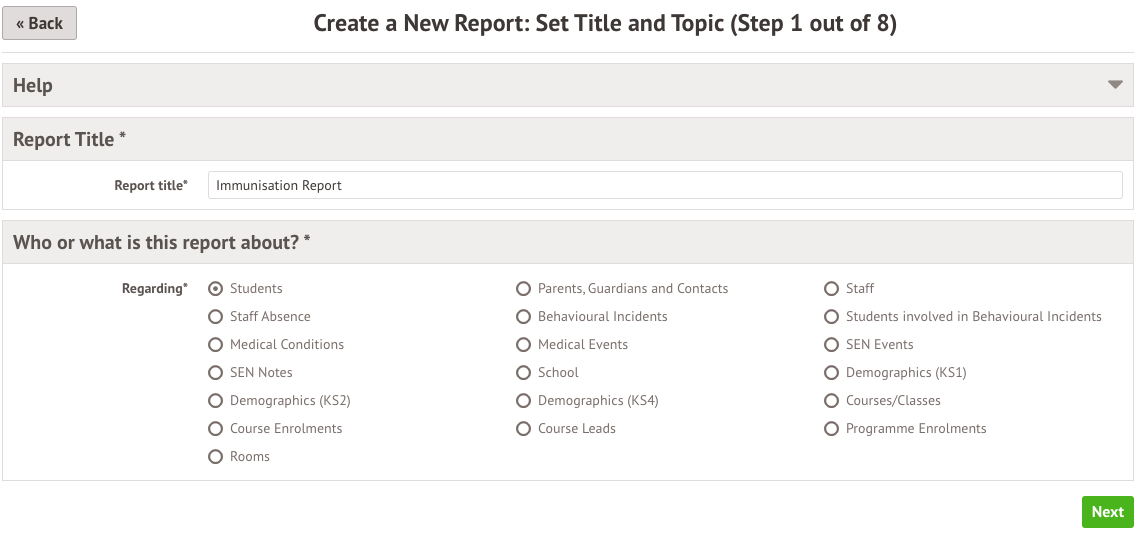 Creating a report of students' locations for each class – Arbor Education