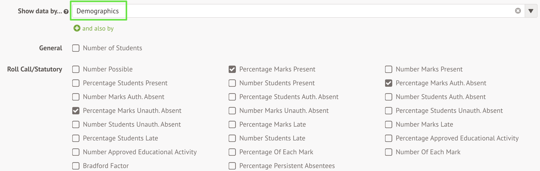 Common attendance reports – Arbor Help Centre