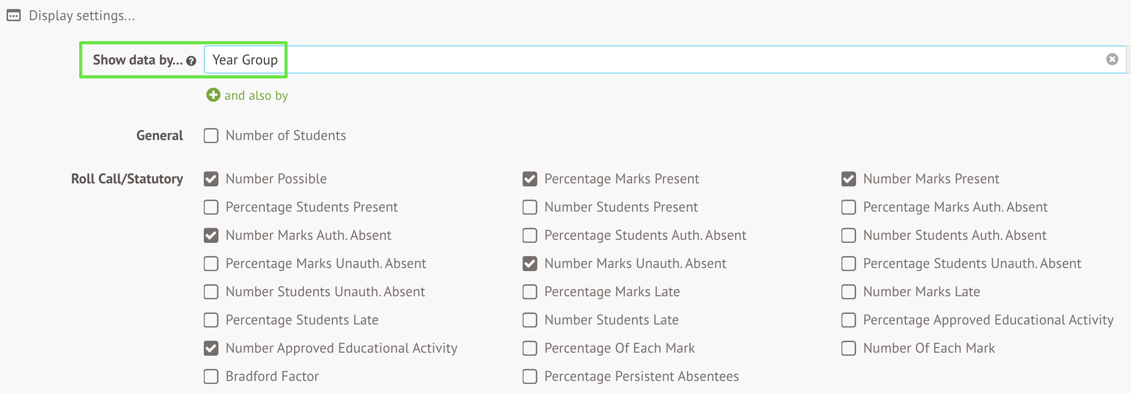 Common attendance reports – Arbor Help Centre
