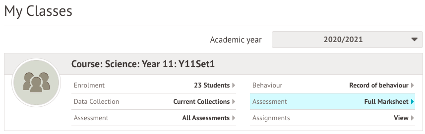 Assessment templates for Secondaries - Double Science – Arbor Help Centre