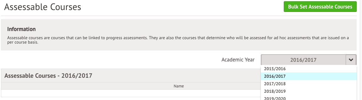Copying Assessments to this year, next year or past years – Arbor Help ...