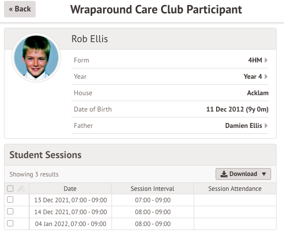 Manually signing students up to a breakfast or after-school club ...