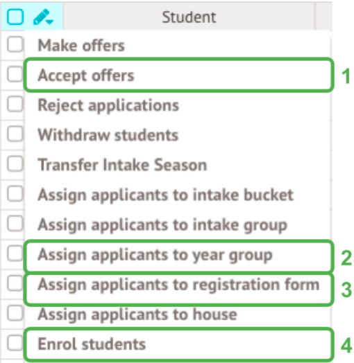 Applicants and admissions - Adding, enrolling and sending ...