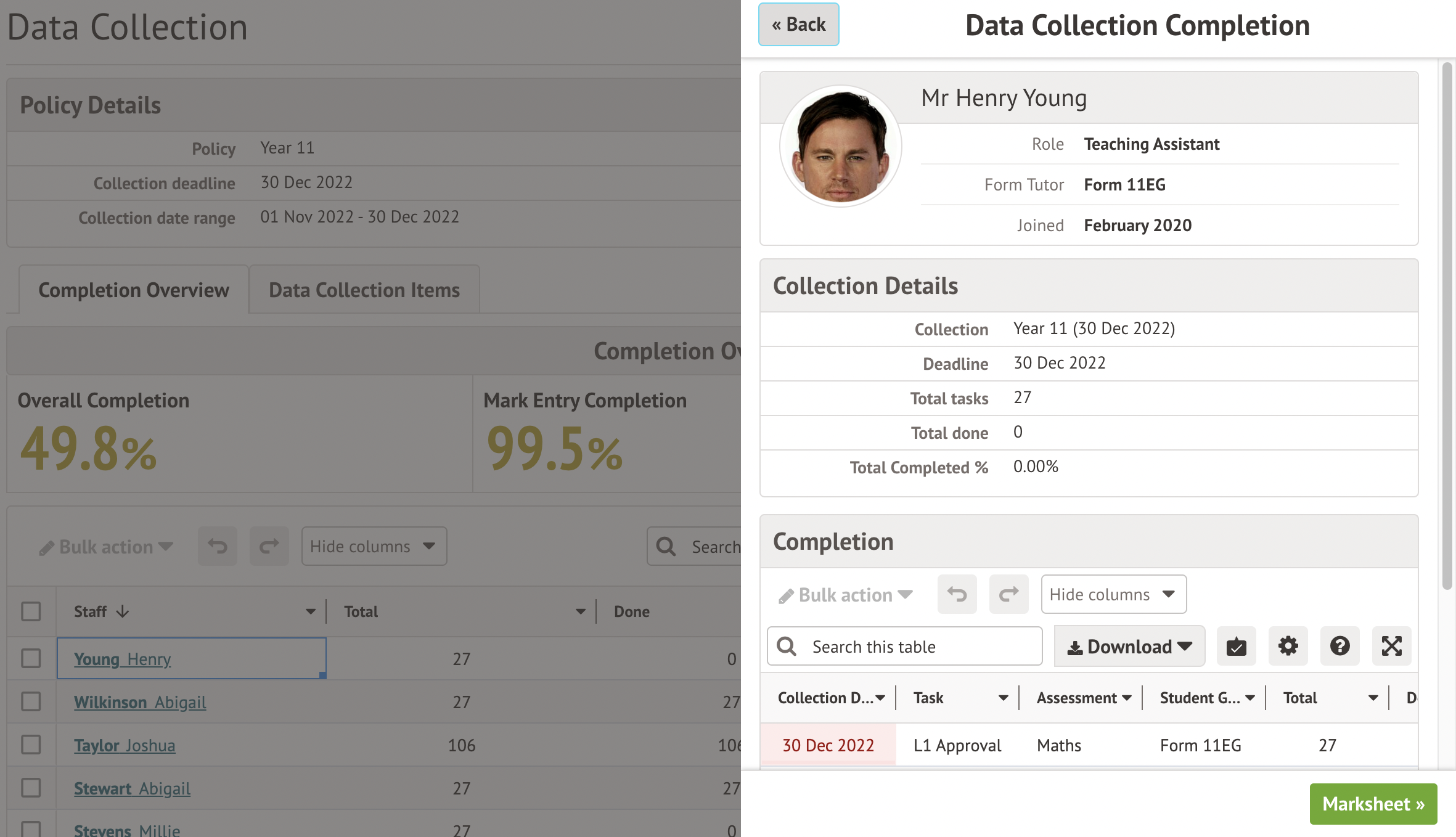 Manage data drops using Data Collection Policies – Arbor Help Centre